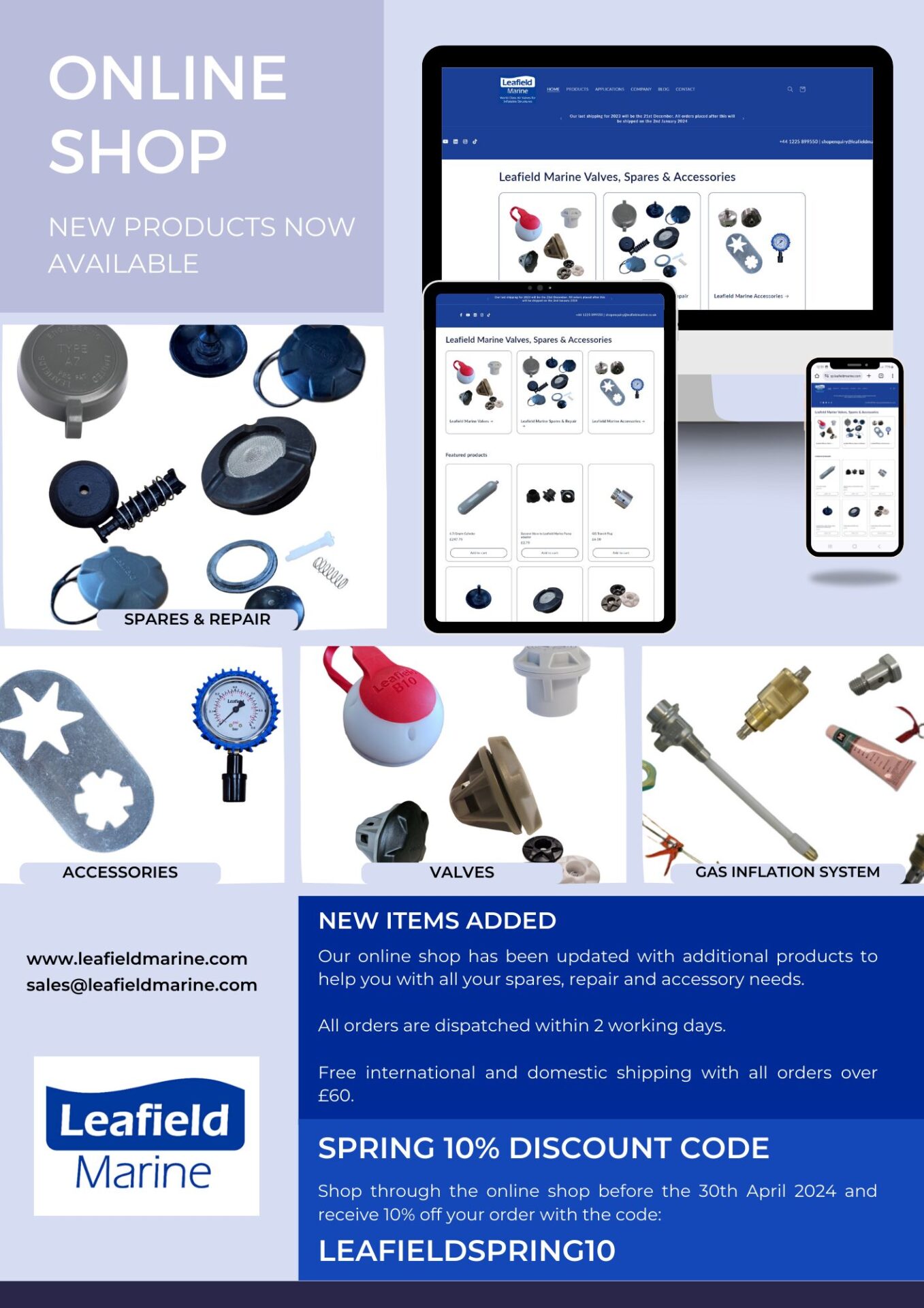 Leafield Marine - Online Shop Update - Leafield Marine